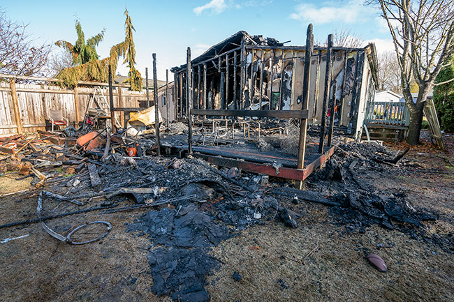 Fire guts Lafayette manufactured home