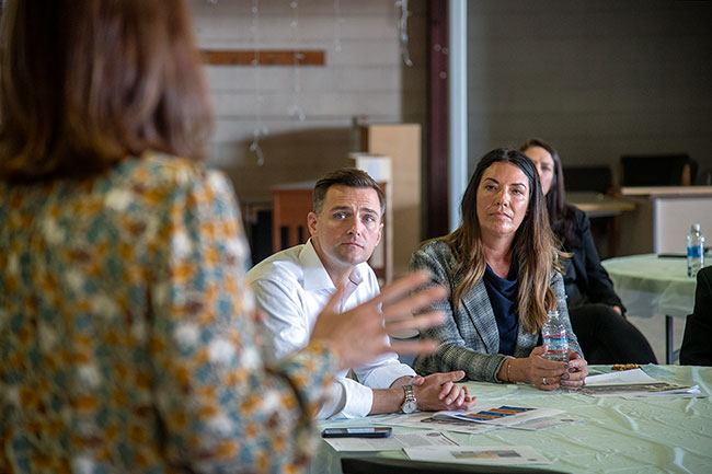 Elmer and House speaker visit Sheridan's CTE Center