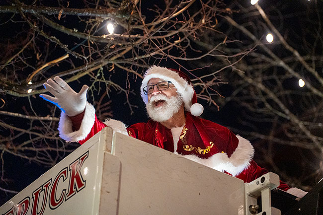 Santa kicks off holiday season