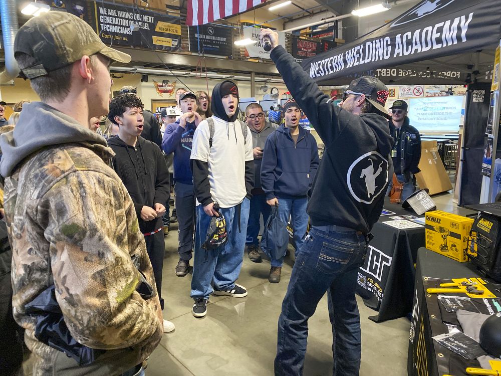 Students learn about welding and other fields in ‘Blue Collar’ tour