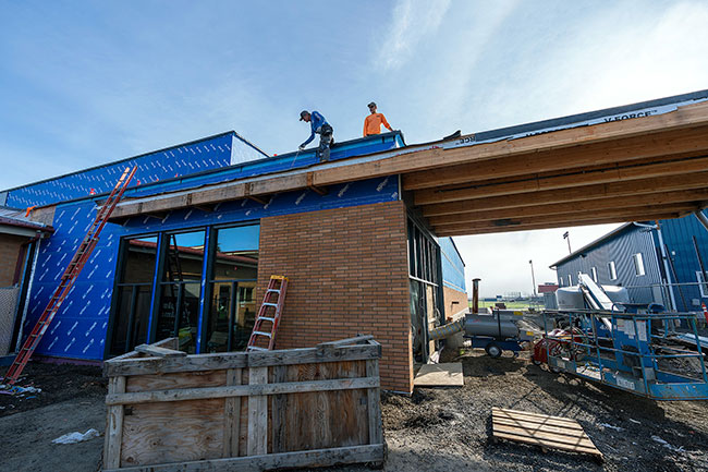Construction of Amity’s new high school gym and middle school nears ...